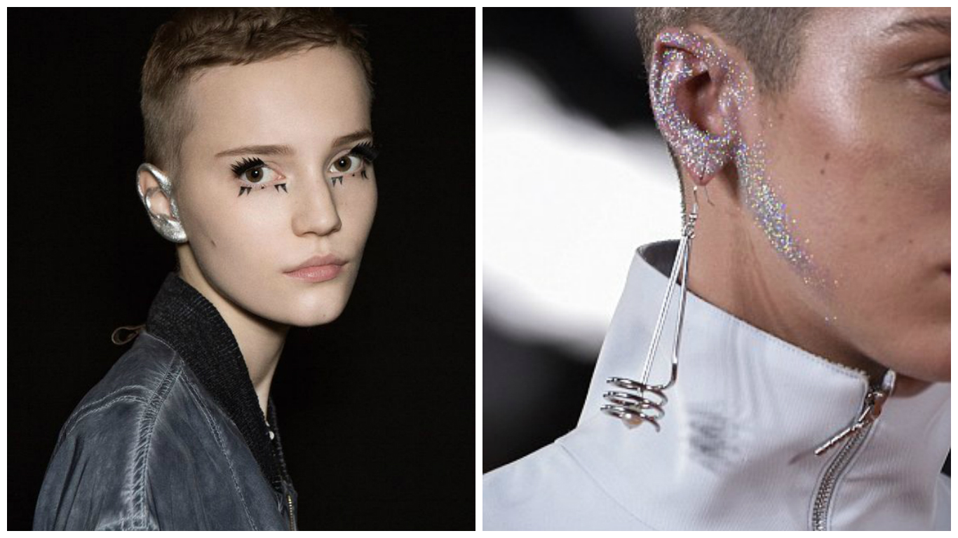 「Ear makeup」歐美古怪彩妝新潮流